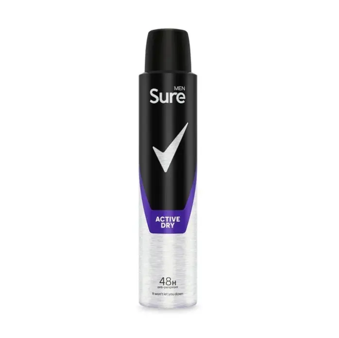 SURE Muški dezodorans Active dry 150 ml