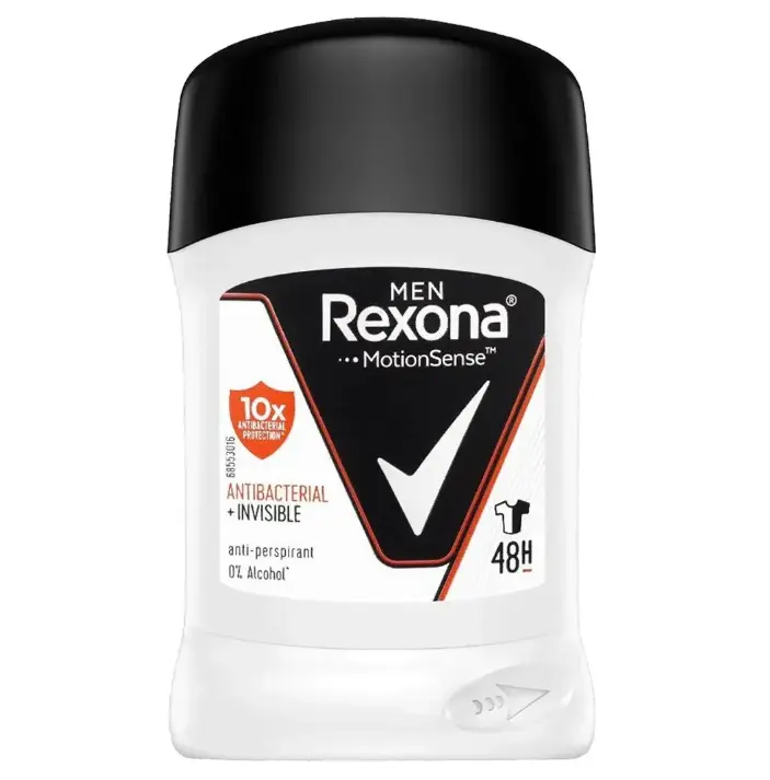 REXONA Muški dezodorans u stiku Antibacterial + Invisible 40 ml