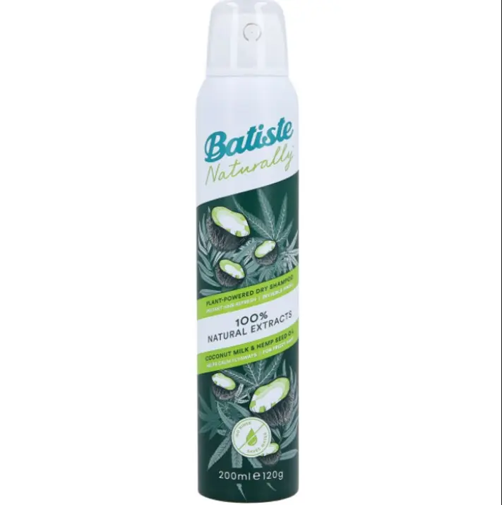 BATISTE Suvi šampon Natturally coconut milk & hemp 200 ml