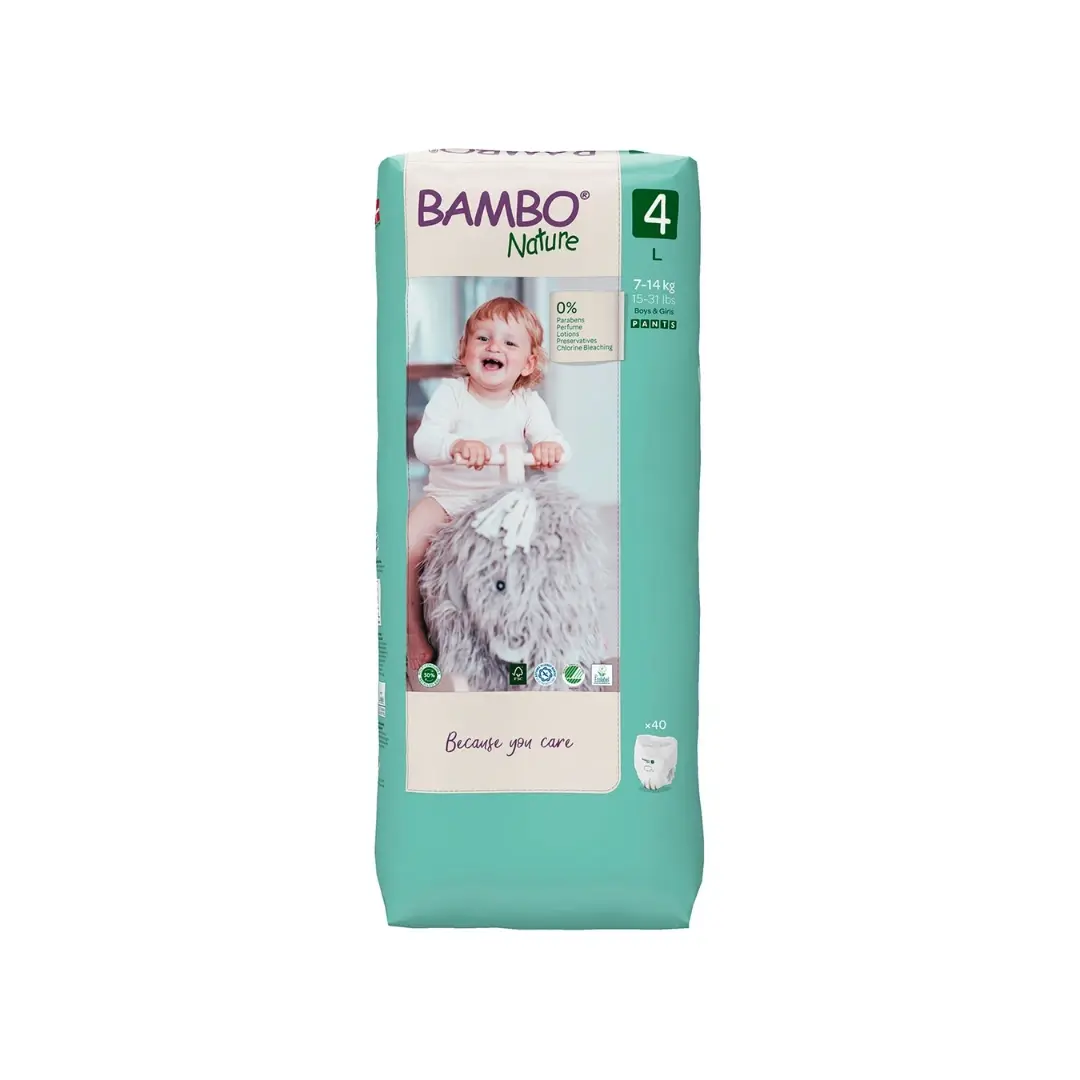 BAMBO Nature Gaćice Br.4 L 40 Komada