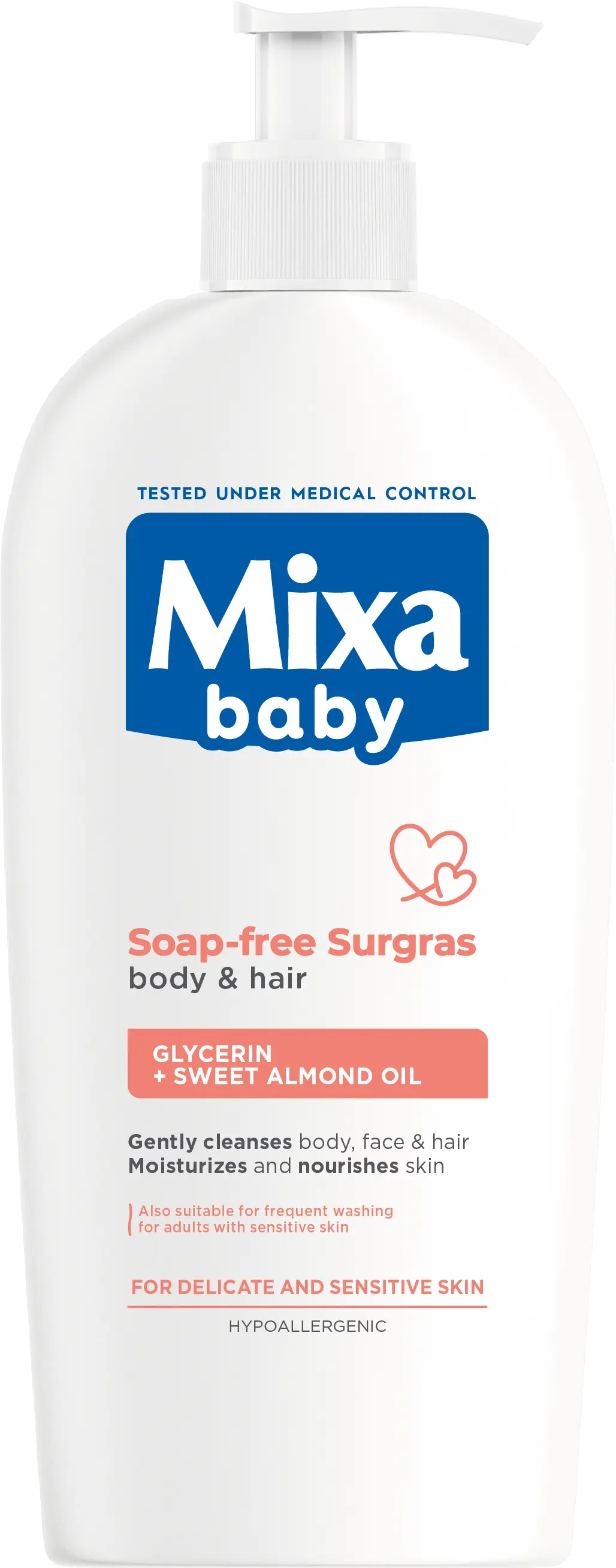 MIXA BABY 2in1 kupka za bebe, 400ml