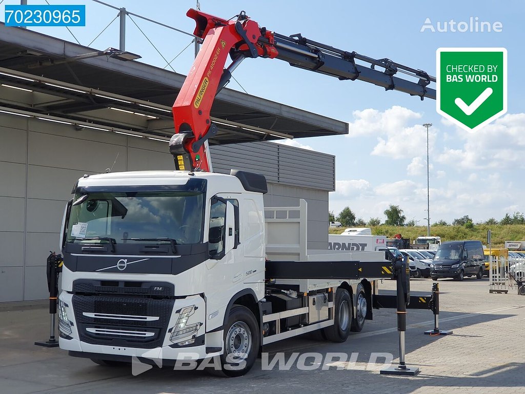 Novi Volvo FM 500 6X2 Palfinger PK 41002 EH-E Kran Crane Lift+Lenkachse VEB kamion s ravnom platformom