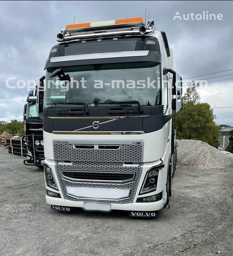 Volvo FH 16.540 + Effer 395/6S, 39,5 TM crane kamion s ravnom platformom