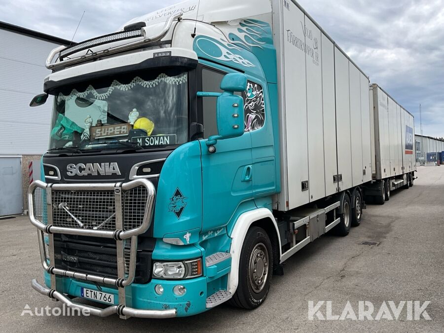 Prodaje se Scania R520 kamion furgon na aukciji + prikolica furgon