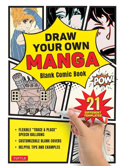 Draw Your Own Manga: Blank Comic Book