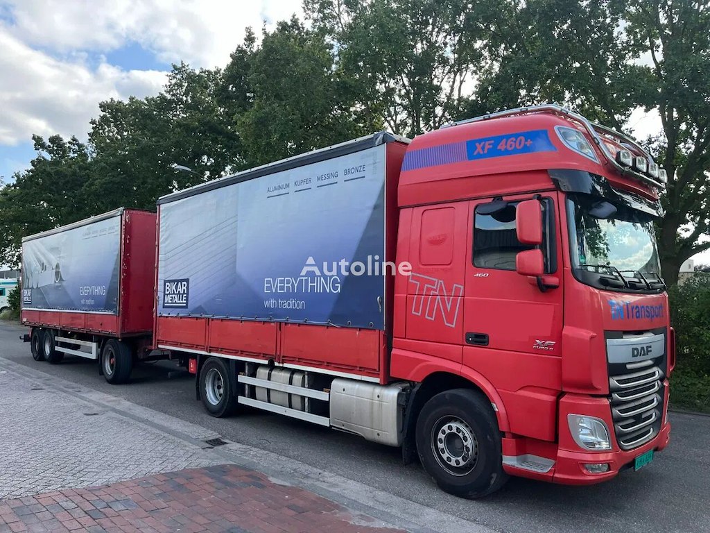 DAF XF 106.460 COMBI * mit 3 achsen Langfeld anhanger kamion sa klizna zavesa cerada