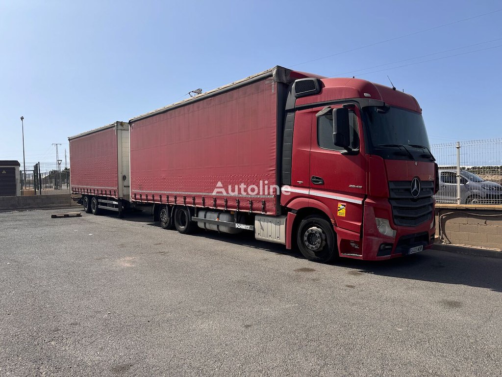 Mercedes-Benz Actros 2645 kamion sa klizna zavesa cerada + prikolica sa kliznom ceradom