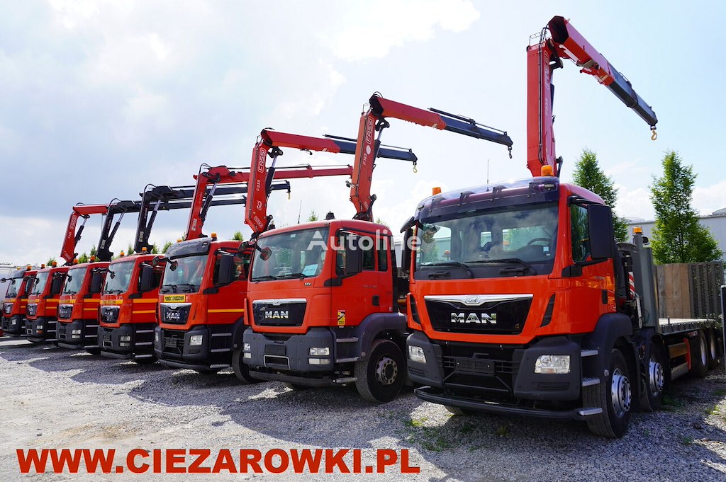 MAN TGS 35.360 E5 EEV 8×2 / Crane HIAB XS 166 HIDUO PILOT / Tow truc autotransporter