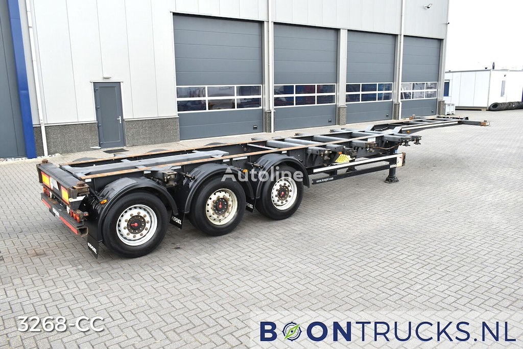 Kögel PORT 40 SIMPLEX 20 | 2x20-30-40ft HC * SAF/DISC * LIFT AXLE * EN poluprikolica za prevoz kontejnera