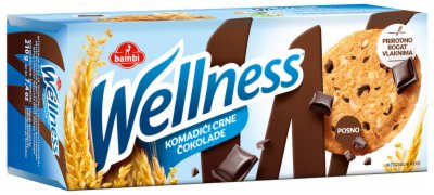 KEKS INTEGRALNI ČOKOLADA WELLNESS 210G
KEKS INTEGRALNI ČOKOLADA WELLNESS 210G