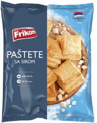 SMRZNUTE PASTETE SA SIROM FRIKOM 800G
SMRZNUTE PASTETE SA SIROM FRIKOM 800G