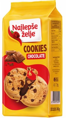 KEKS COOKIES ČOKOLADA NAJLEPŠE ŽELJE 145G
KEKS COOKIES ČOKOLADA NAJLEPŠE ŽELJE 145G