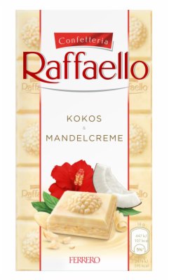 ČOKOLADA MLEČNA BELA RAFAELLO 90G
ČOKOLADA MLEČNA BELA RAFAELLO 90G