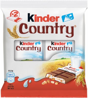 ČOKOLADA MINI KINDER COUNTRY 47G
ČOKOLADA MINI KINDER COUNTRY 47G