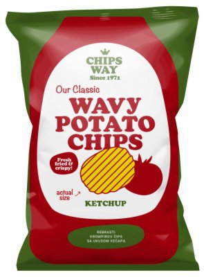 ČIPS REBRASTI KEČAP CHIPS WAY 150G
ČIPS REBRASTI KEČAP CHIPS WAY 150G