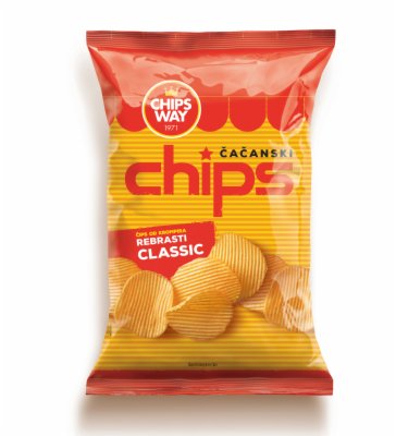 ČIPS REBRASTI SLANI ČAČANSKI CHIPS WAY 230G
ČIPS REBRASTI SLANI ČAČANSKI CHIPS WAY 230G