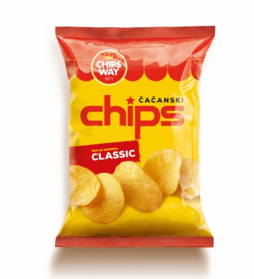 ČIPS CLASSIC ČAČANSKI CHIPS WAY 230G
ČIPS CLASSIC ČAČANSKI CHIPS WAY 230G