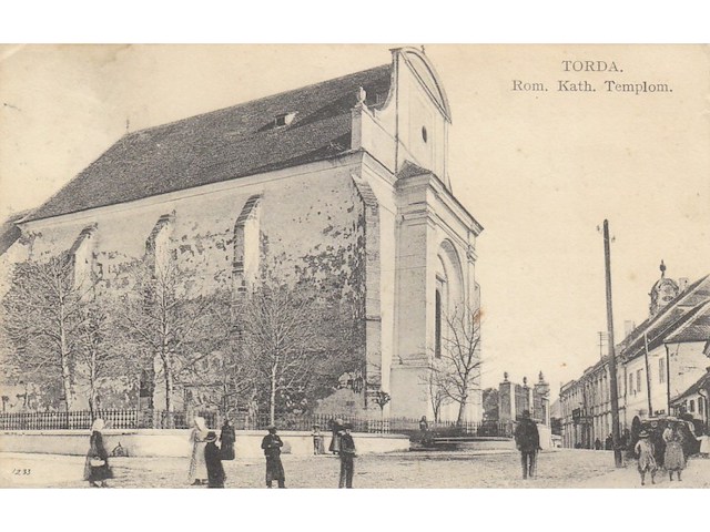 Razglednica Torda. Crkva. Putovala 1917. godine