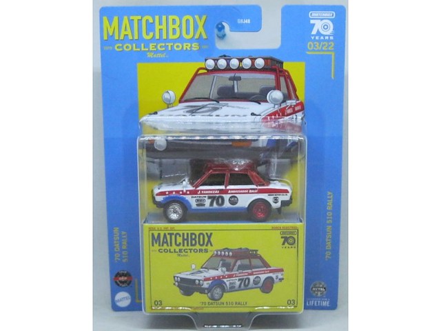 matchbox datsun 510 rally