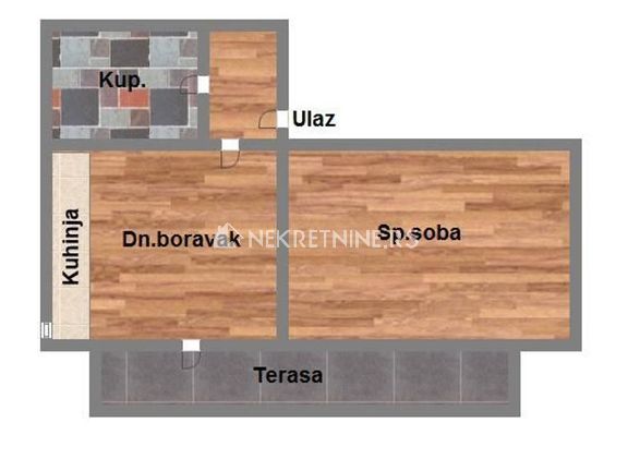 Dvosoban - 50m2 - Adice!