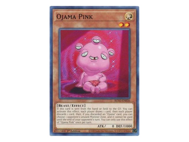 Yu-Gi-Oh! Ojama Pink - BLVO-EN036 - TCG yugioh