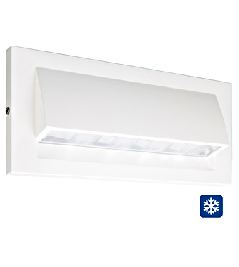 Sigurnosna svetiljka ZA WL LED 3h 230VAC zidna
Liven cink, bela, IP65, -25° do 40°C, 4 k HP LED 0,5V, sa LiFePO4 baterijom pogodnom za niske temperature, montaža na zid