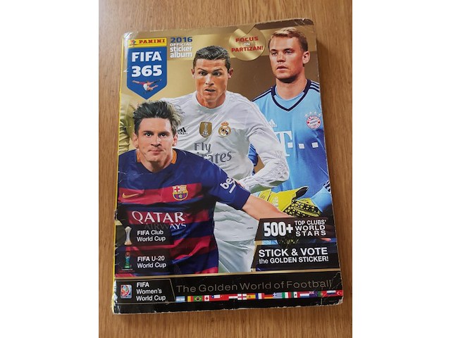 Pun album - FIFA 365 2015-2016 (Panini),fali 5 slicica