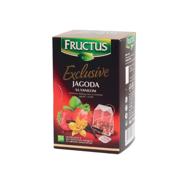 Čaj jagoda i vanila 20 kesica 44 g Fructus