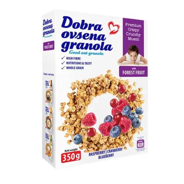 Dobra ovsena granola šumsko voće 350g