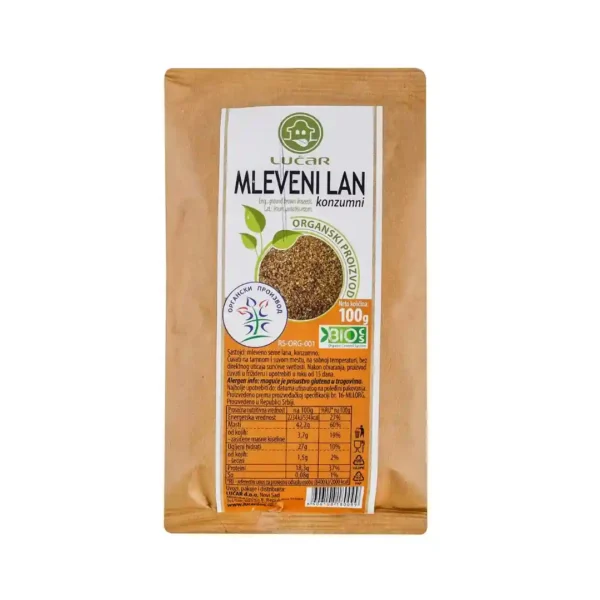 Lan mleveni organski 100 g Lucar