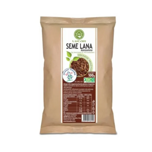 Lan seme organic 100 g Lucar