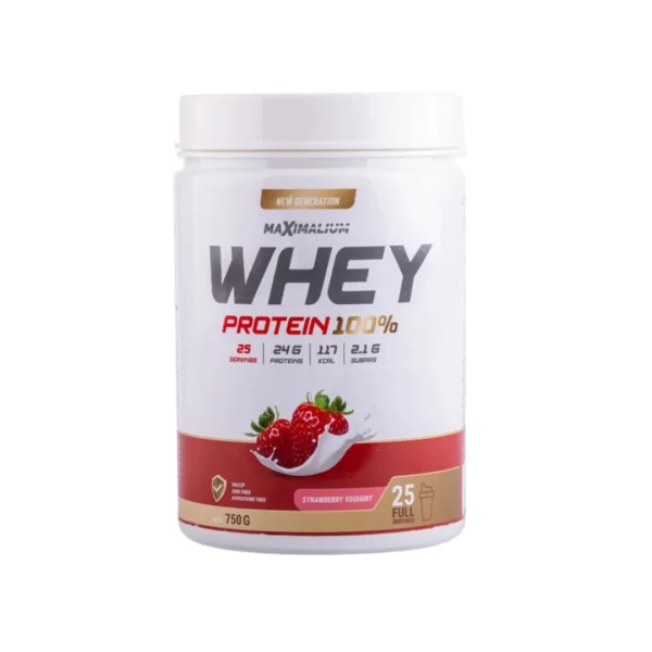 Whey Protein jagoda i jogurt 750g Maximalium