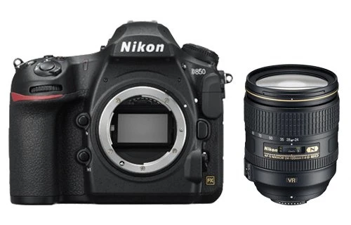 Nikon D850 DSLR fotoaparat crni+objektiv 24-120mm F4 G ED VR