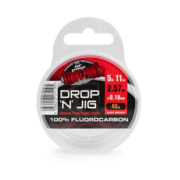 FOX RAGE STRIKE POINT DROP N JIG FLUOROCARBON LINE