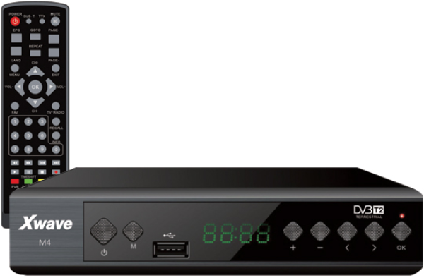 Xvawe DVB-T2 Set Top Box M4, LED/SCART/HDMI/USB, media player,metalno kućište