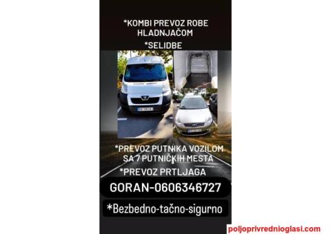 Prevoz robe putnika selidbe