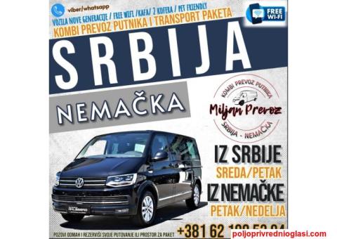 Kombi prevoz Srbija-Nemacka