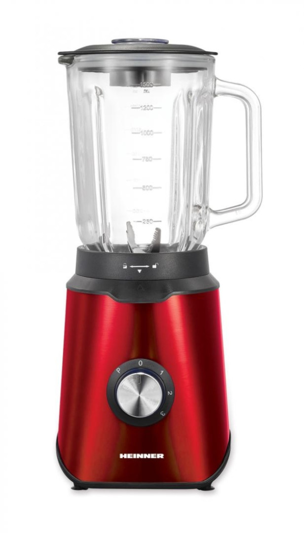 Blender HEINNER HBL-1000RED 1,5l/1000W/slaklena čaša/crveni