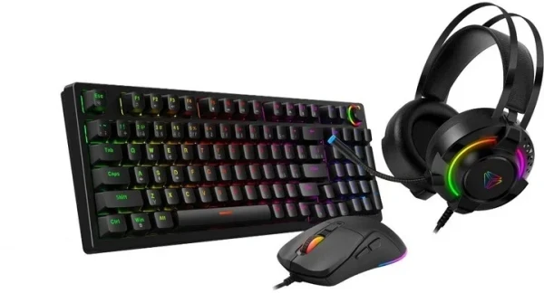 Tastatura + miš + slušalice YENKEE YGS 03 RGB mehanička tastatura4200DPI