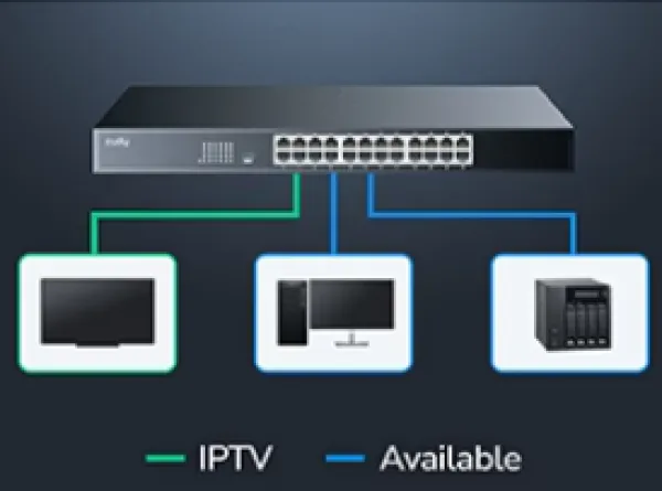 CUDY Cudy GS1024L, 24-Port 10/100/1000M Gigabit 16x Gbit RJ45 Rackmount Switch