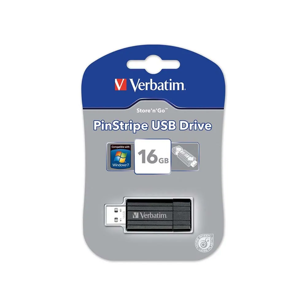 Flash USB 16GB Verbatim 2.0 PinStripe