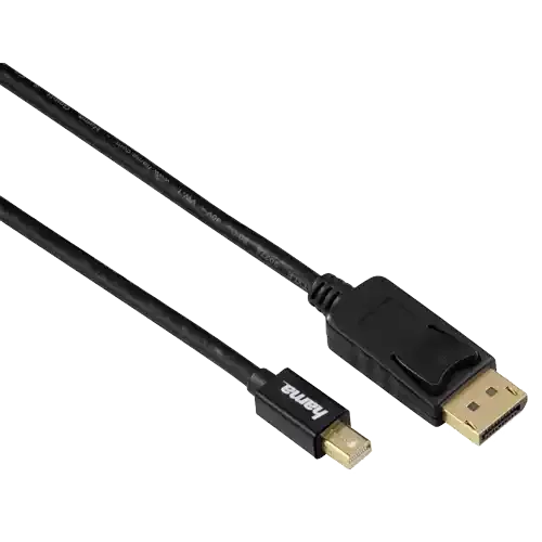 Kabl mini DP na DP v1.2, Hama 1.8m 4K 60Hz gold plated, double shielded 54563