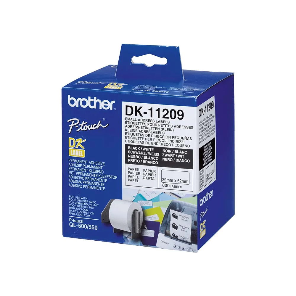 Brother DK-11209 nalepnice 29x62mm / 800 kom