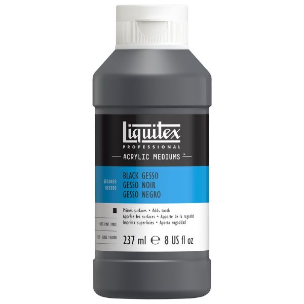 Liquitex LQX PRO ACRYLIC ADDITIVE 237ML/8OZ BTL BLACK GESSO