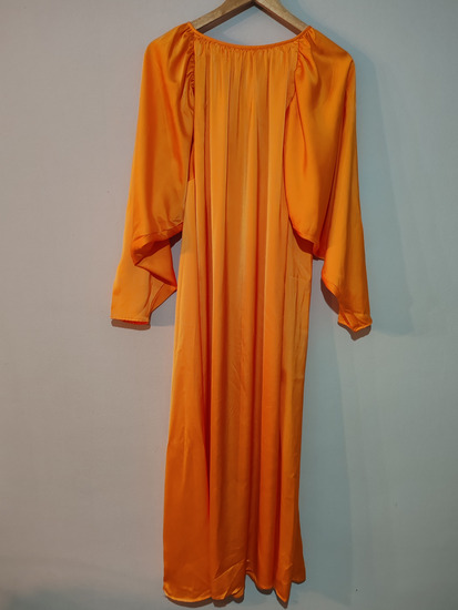 H&M ORANŽ OVERSIZE MIDI HALJINA M/L