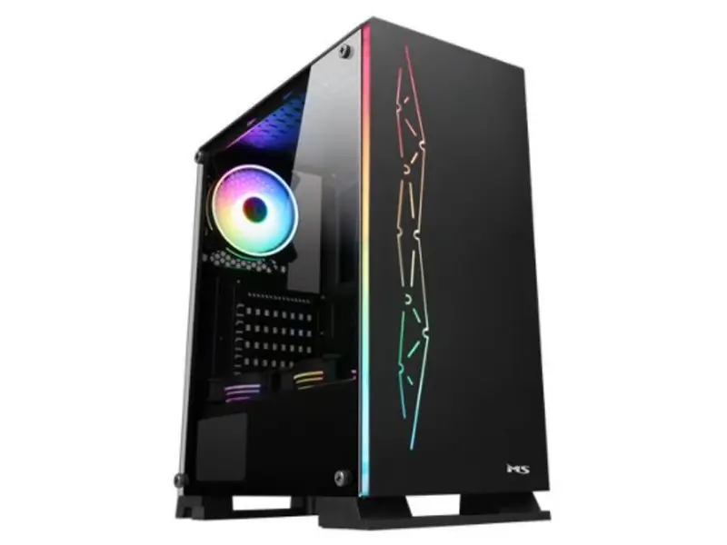 MS MS ARMOR V320 Gaming kućište, Micro-ATX, ATX, 1 x USB 3.0, 2 x USB 2.0, Crno