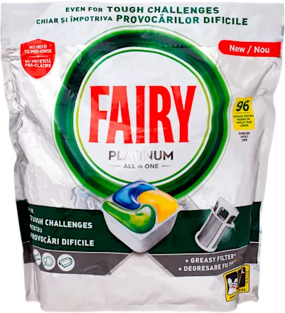 FAIRYPLATINUM ALL IN ONE tablete za mašinu za sudove, 96 kom