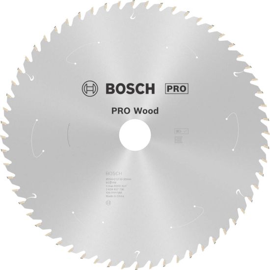 Bosch PRO Wood list za akumulatorsku kružnu testeru 254x2.2x30 mm 60z ATB max 6.000 o/min (2608837736)