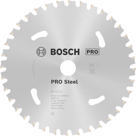 Bosch PRO Steel list za akumulatorsku kružnu testeru 173x1.6x20 mm 36z HB max 4.100 o/min (2608837750)