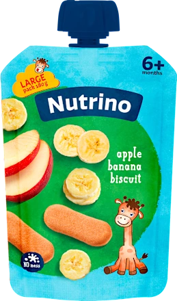 Nutrino
Voćna kaša jabuke i banane sa keksom, od 6.meseca, 180 g